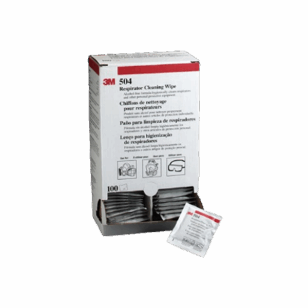3M™ Respirator Cleaning Wipe 504/07065(AAD), 100 Each/Pack, 500 Each ...