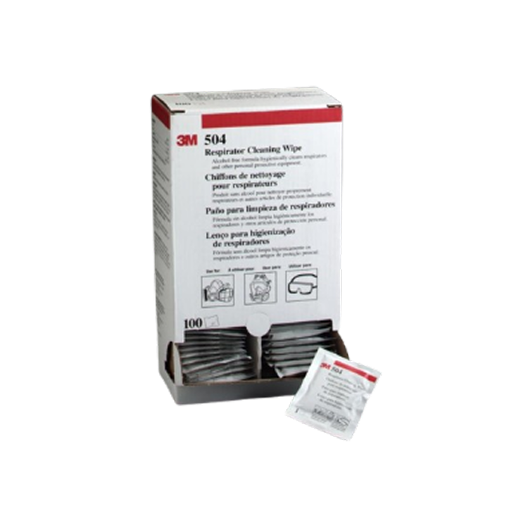 3M™ Respirator Cleaning Wipe 504/07065(AAD), 100 Each/Pack, 500 Each ...