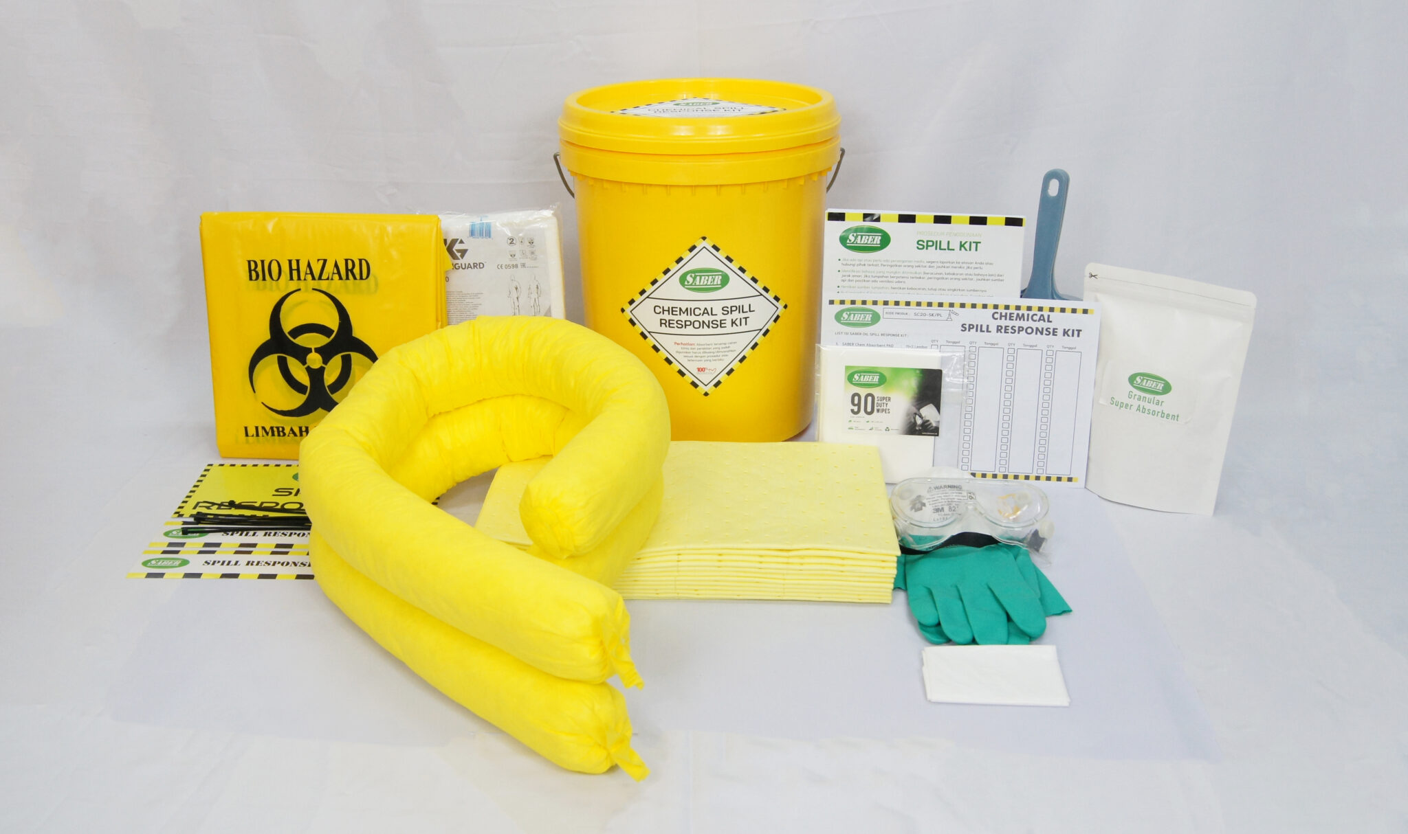 SABER 20 SC20-SK-PL Spill Kits Chemical - Griya Safety